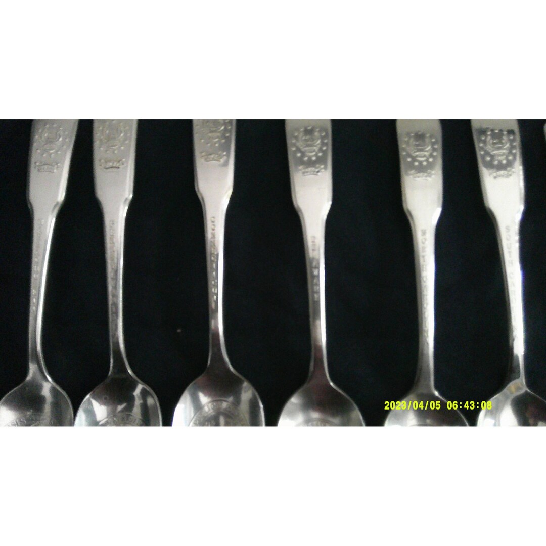 Vintage State Souvenir Spoons Silver Plated Collectible Set of 6 USA ...
