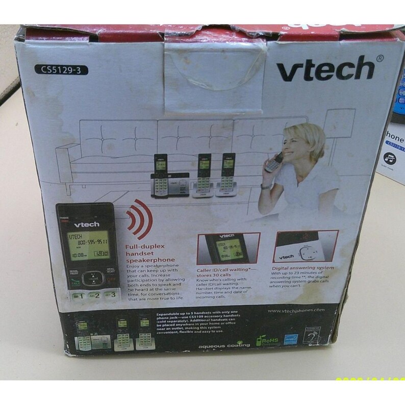 Vtech Cordless Phone Systems Combo With Digital Answering & Caller ID - Etsy
