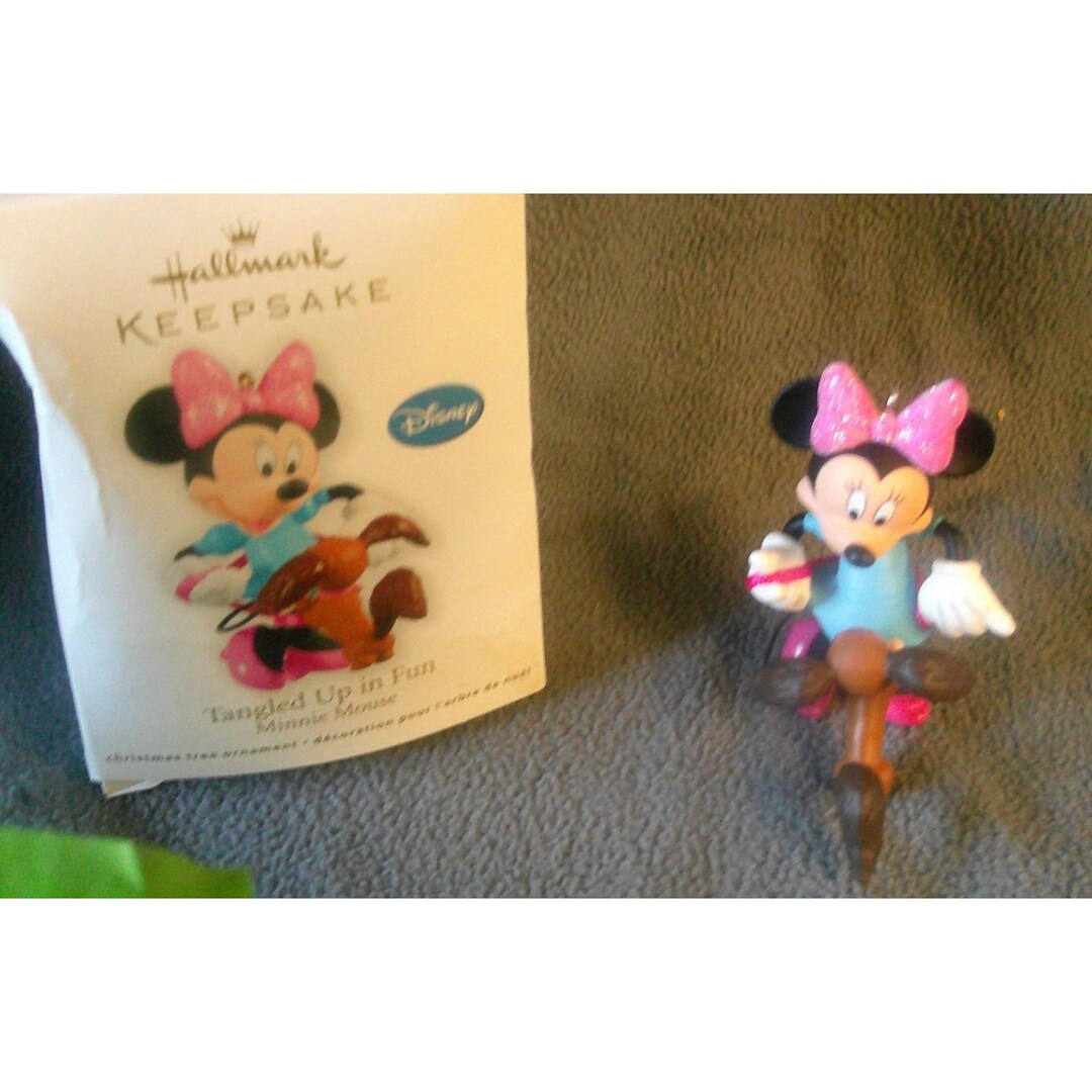 Hallmark Disney Keepsake Minnie Mouse Tangled up in Fun Ornament Bx06-j ...