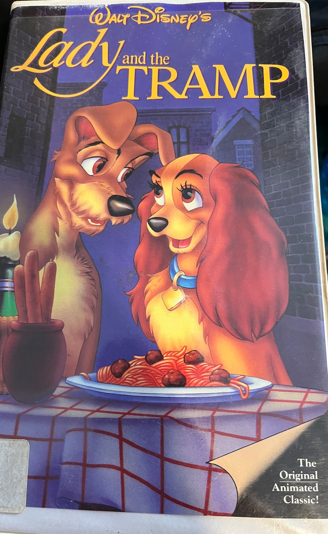 Walt Disney Lady and the Tramp VHS 582 Tape 1987 VINTAGE Black Diamond ...