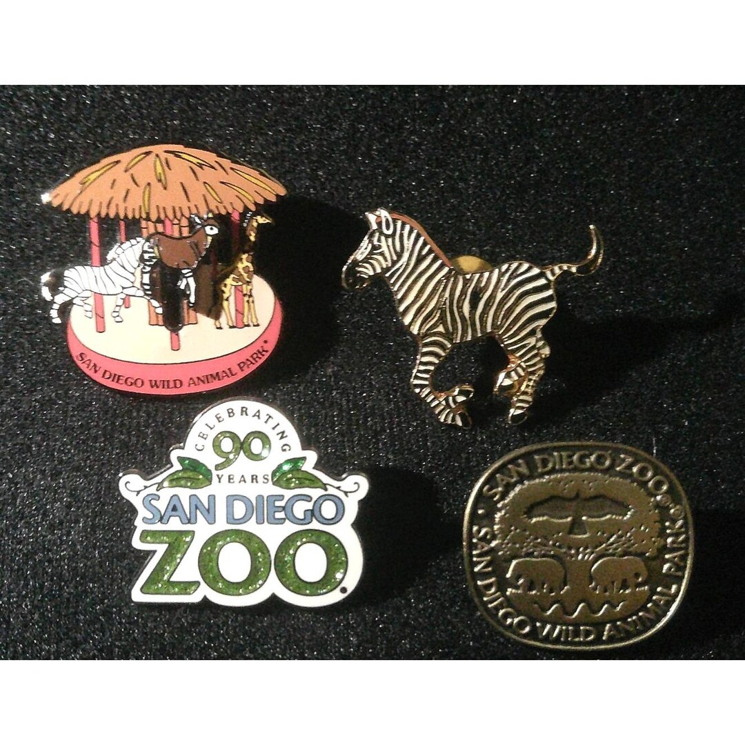 San Diego Zoo Vintage Trading Pins Pack of 4 JKD02 Fv - Etsy