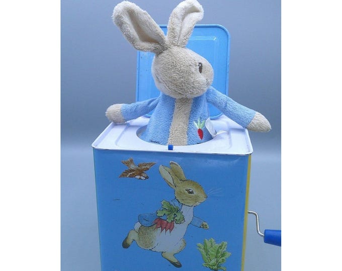 Peter Rabbit Jack-in-the-box Toy by Beatrix Potter for Kids Pop up AB22 ...