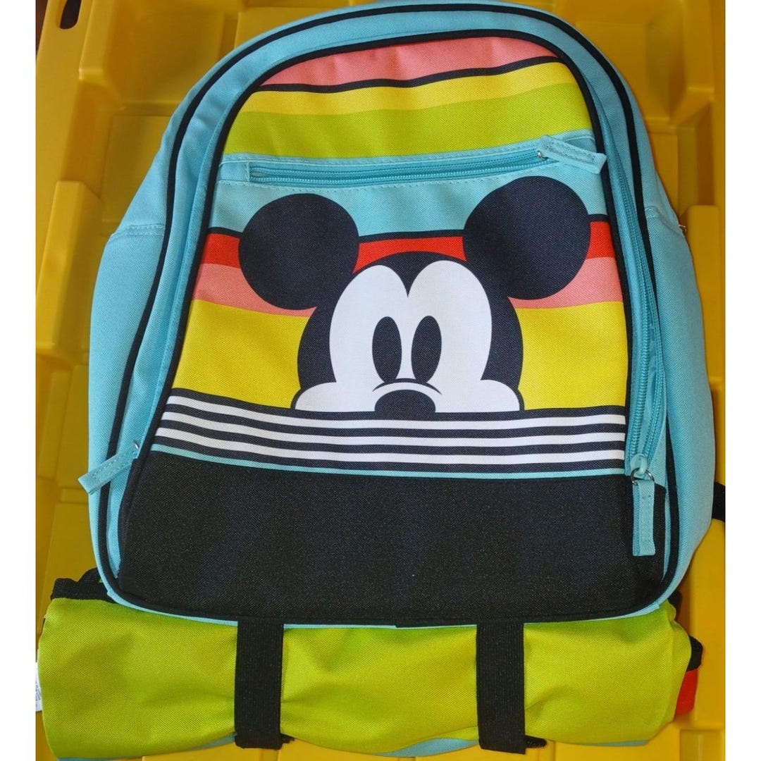 Mickey Mouse Kids Backpack With Matching Picnic Blanket - Etsy