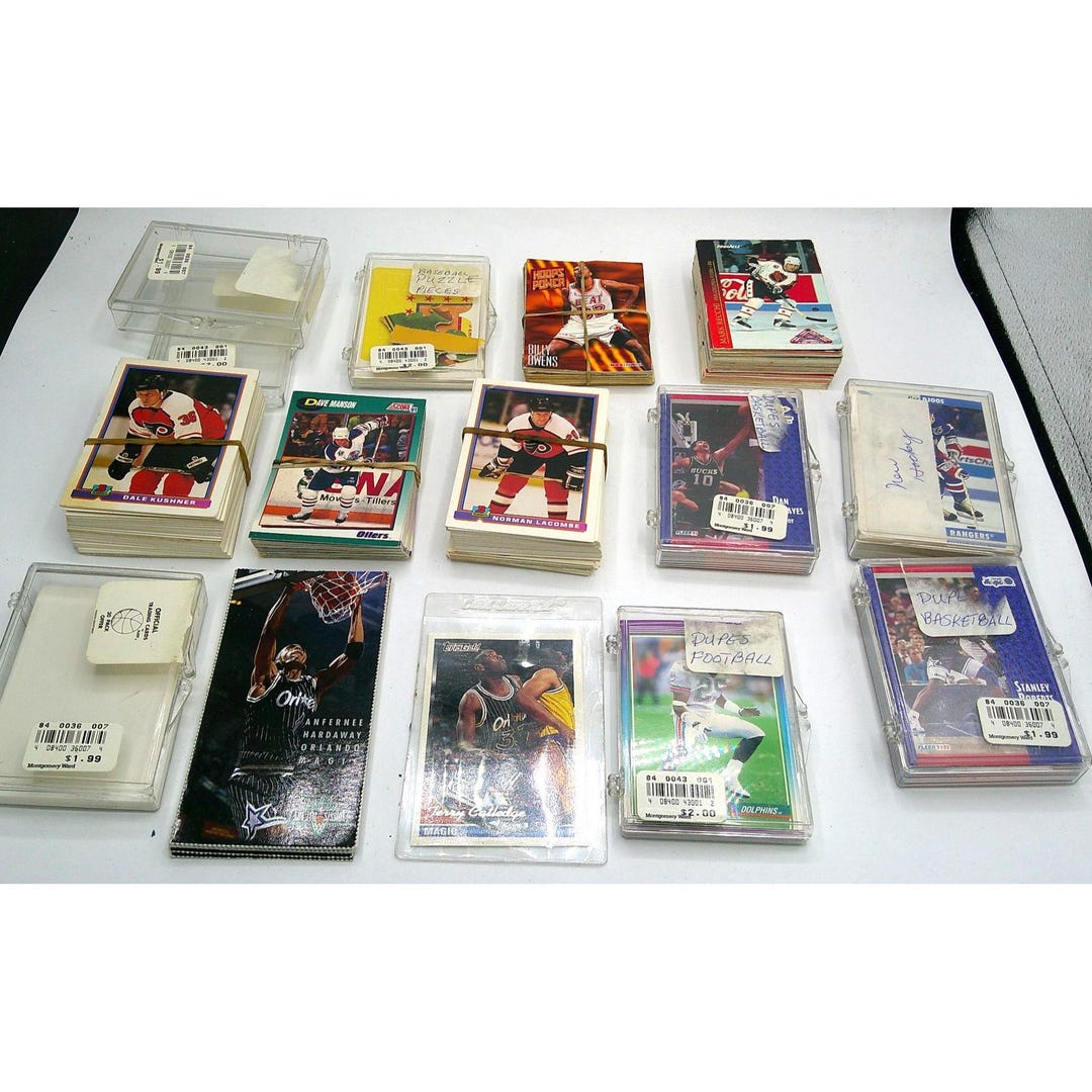 Vintage Sports Trading Card Collection D02 I - Etsy