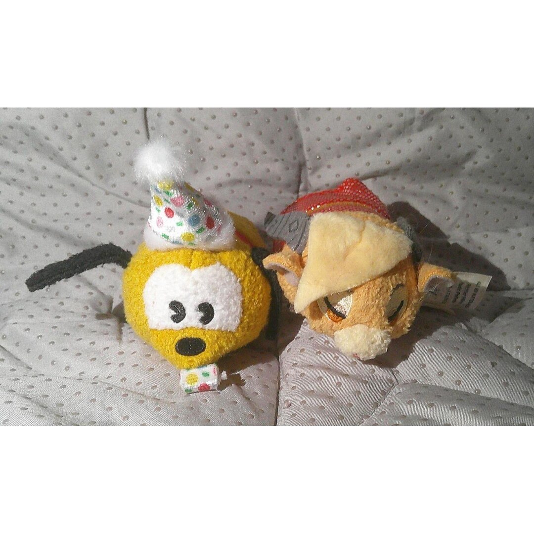 Disney Parks Mini Tsum Tsum Pluto Plush & Gazelle Zootopia Mini Plush ...