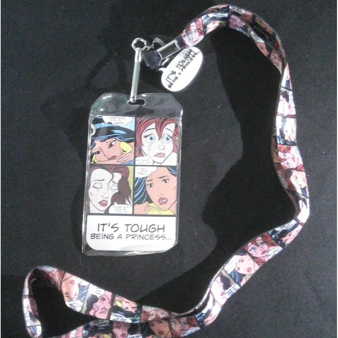 Disney it's Tough Being a Princess Comic Disney Princess Lanyard AT08 ...