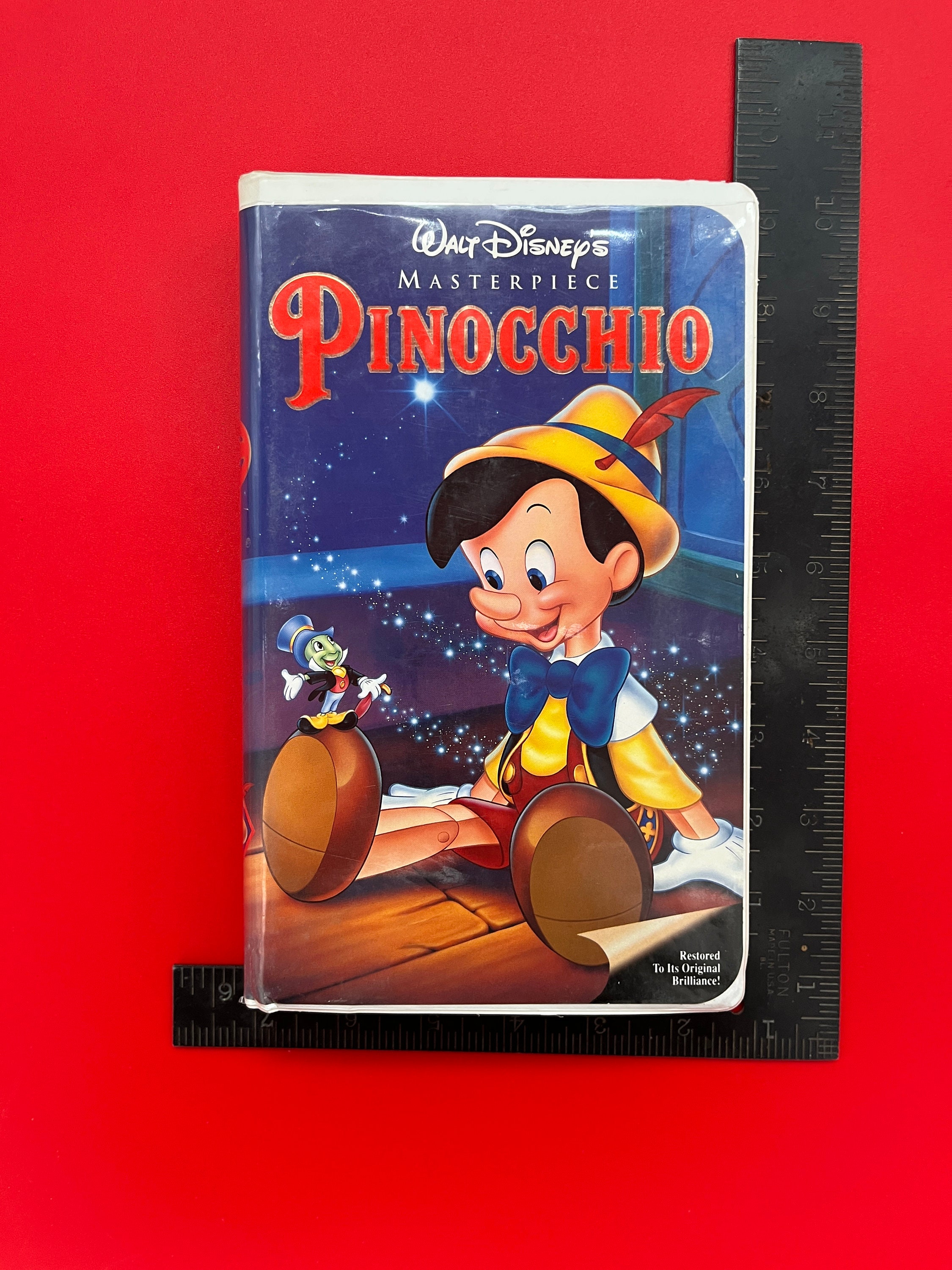 Pinocchio VHS 239 Walt Disney Masterpiece Edition Ultra Rare Good ...