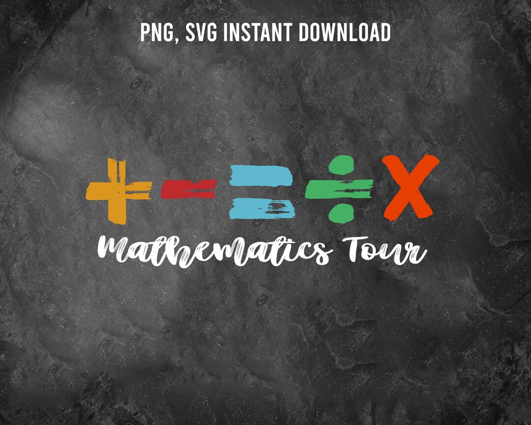 The Mathematics Tour Svg Ed Sheeran Concert Png Sheerious - Etsy