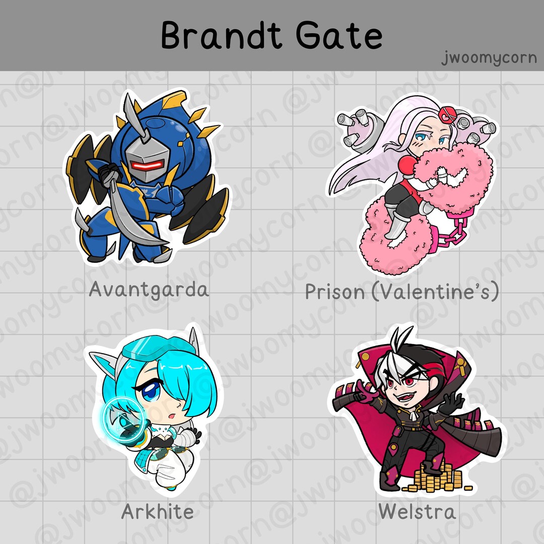 Cardfight!! Vanguard - Brandt Gate Unit Stickers - Etsy