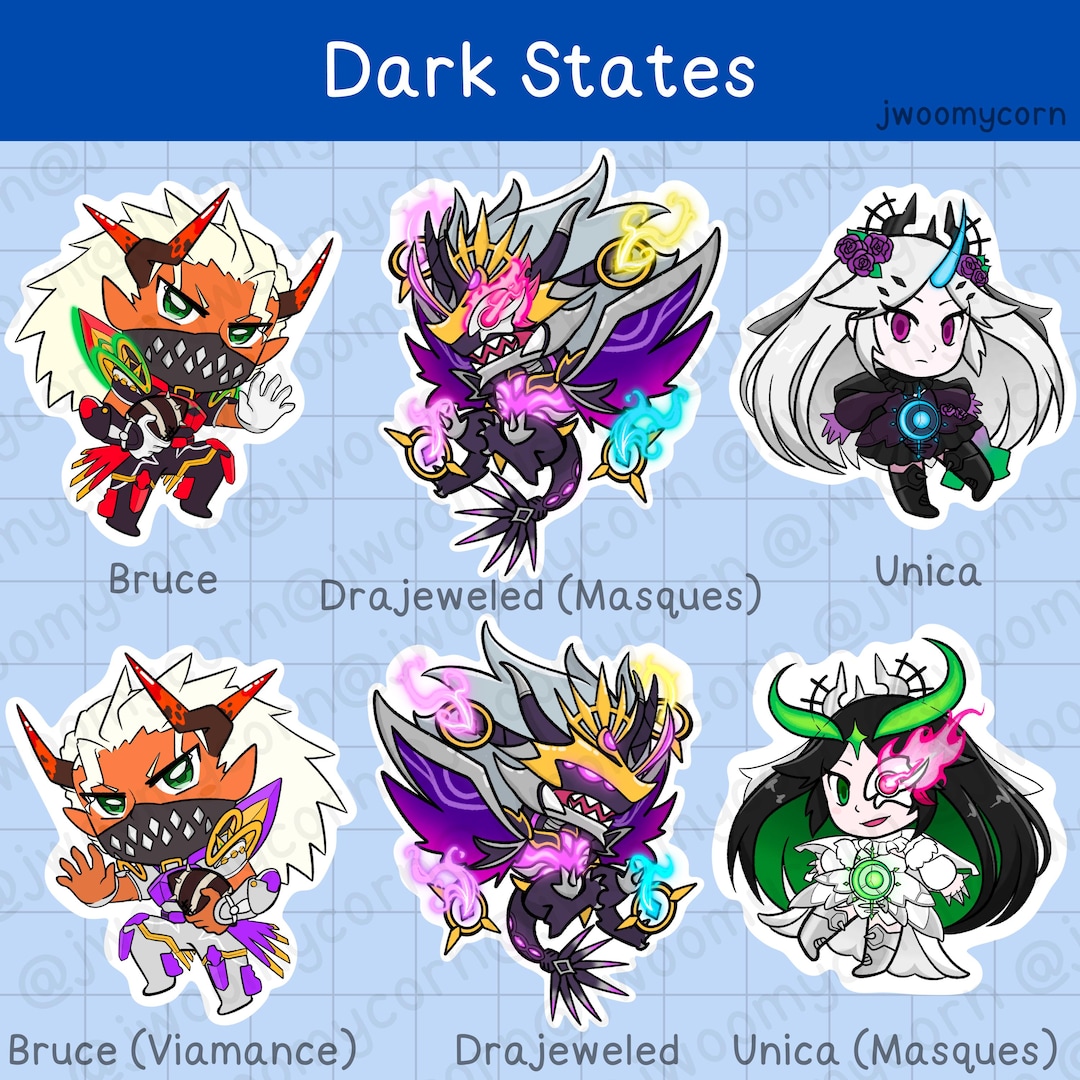 Cardfight!! Vanguard - Dark States Unit Stickers - Etsy