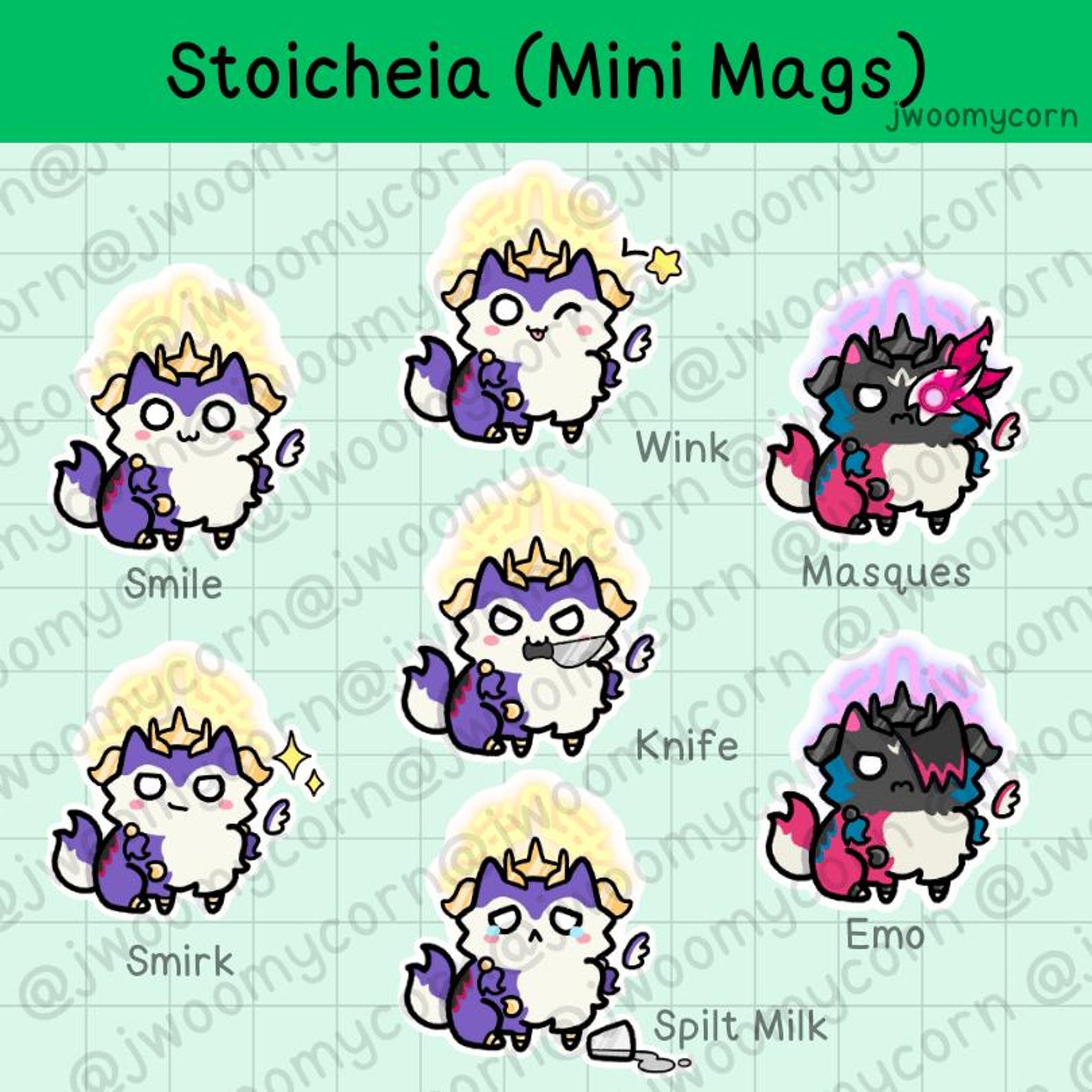 Cardfight!! Vanguard - Stoicheia Unit Stickers - Etsy