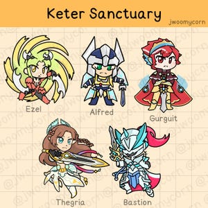 Cardfight!! Vanguard - Keter Sanctuary Unit Stickers - Etsy