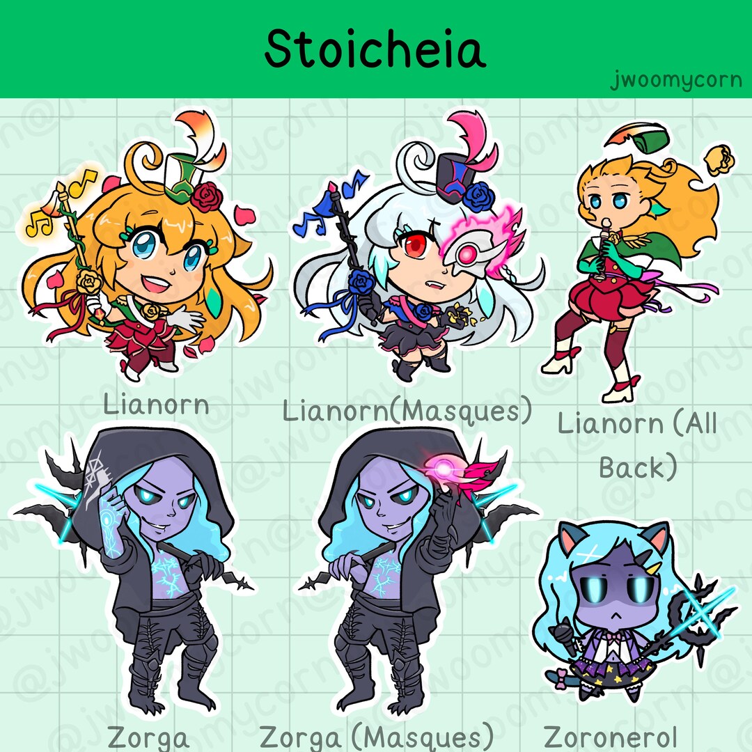 Cardfight!! Vanguard - Stoicheia Unit Stickers - Etsy