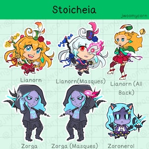 Cardfight!! Vanguard - Stoicheia Unit Stickers - Etsy