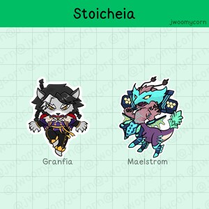 Cardfight!! Vanguard - Stoicheia Unit Stickers - Etsy