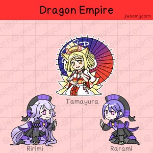 Cardfight!! Vanguard - Dragon Empire Unit Stickers - Etsy