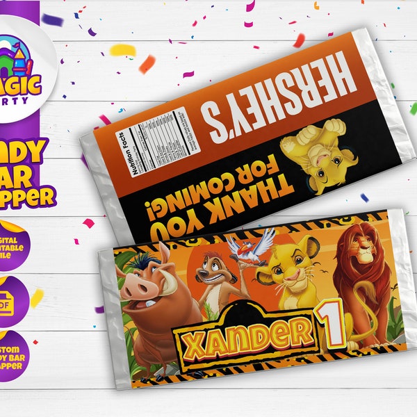 Lion King Candy Bar - Etsy