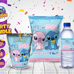 Stitch Gender Chip Bag - Etsy