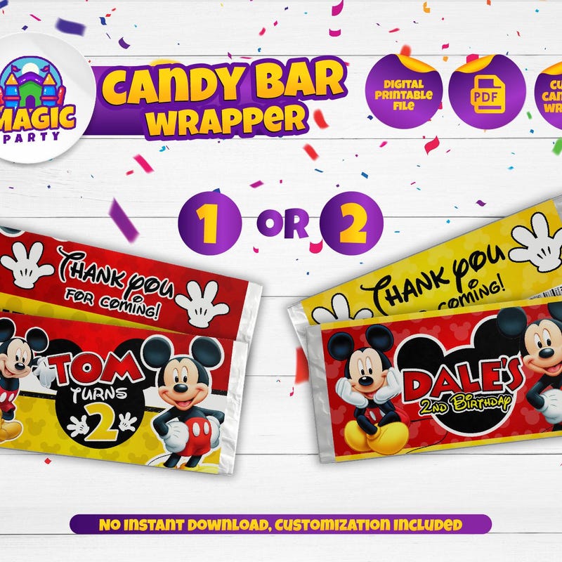 Mickey Candy Wrapper - Etsy