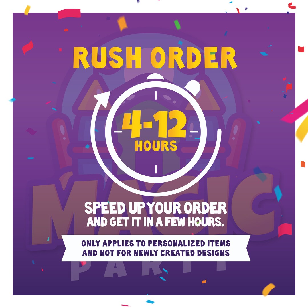 RUSH Your ORDER! - Add to Cart With Desired Listing - Etsy