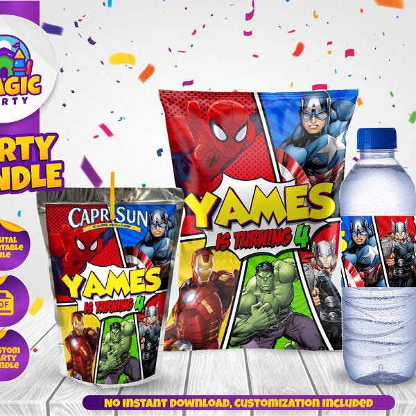 Superhero Chip Bag - Etsy