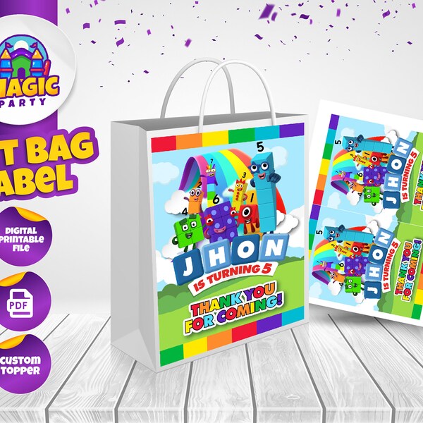 Numberblocks Goodie Bag - Etsy