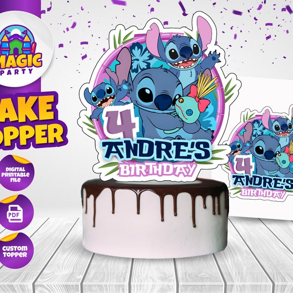 Lilo and Stitch Cake Topper Printable - Etsy