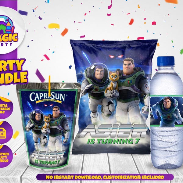 Buzz Lightyear Water Bottle Labels - Etsy