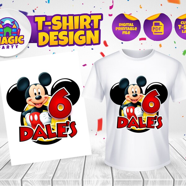 Mickey Mouse T Shirt - Etsy