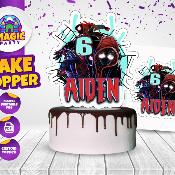 Miles Morales Cake Topper - Etsy