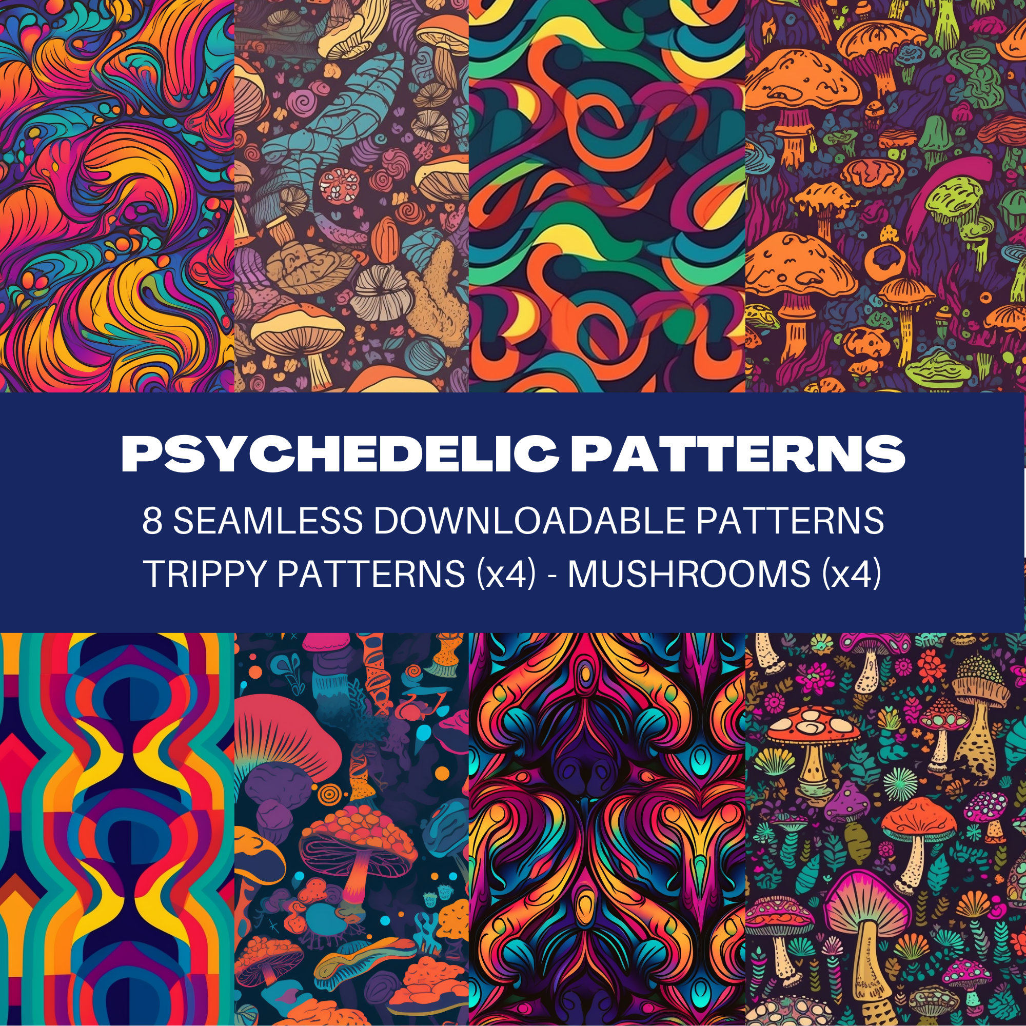 Seamless Psychedelic Patterns