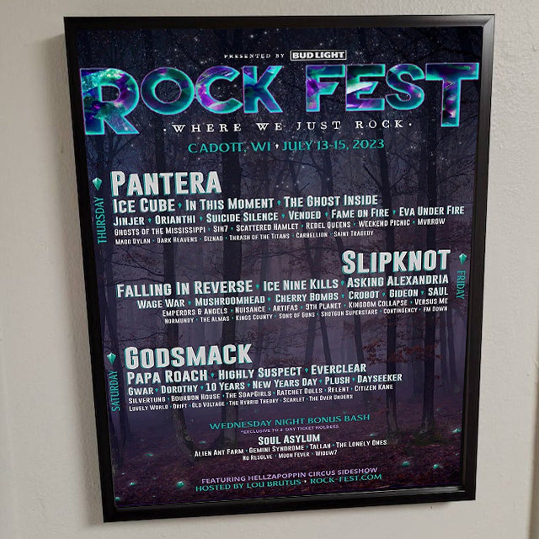 Rock Fest 2023 Poster - Etsy