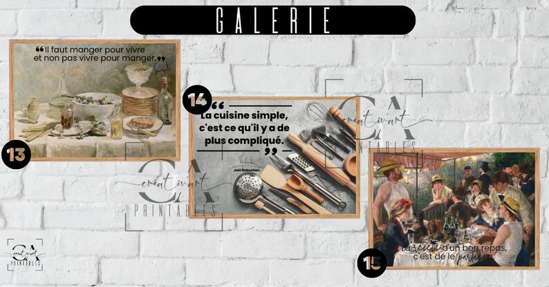 Set of 15 Posters to Print - Kitchen (1) - Etsy