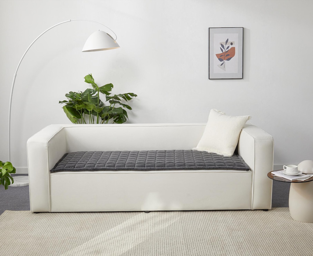 Quilted Cotton Couch Cover, Non-slip Sectional Couch Covers Pet ...