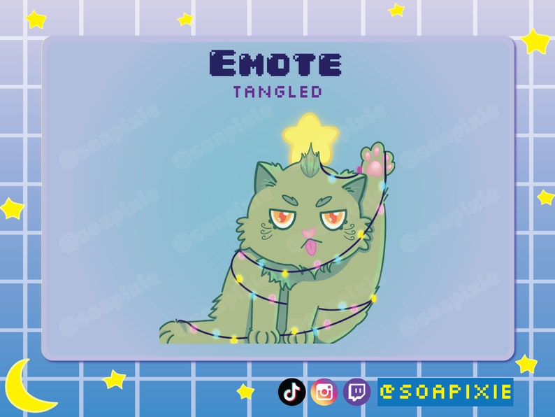 Grumpy Grench Cat Tangled Emote: Twitch/discord/youtube Asset (digital ...