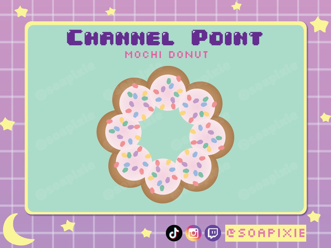 Mochi Donut Channel Point | Twitch Streamer Asset | Redeem | Loyalty ...