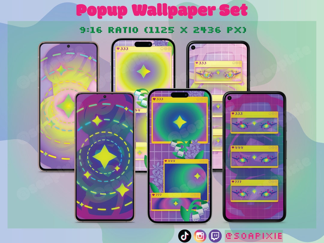 Mystical Aura Phone Wallpaper Set | Light&dark Mode | Iphone/android ...