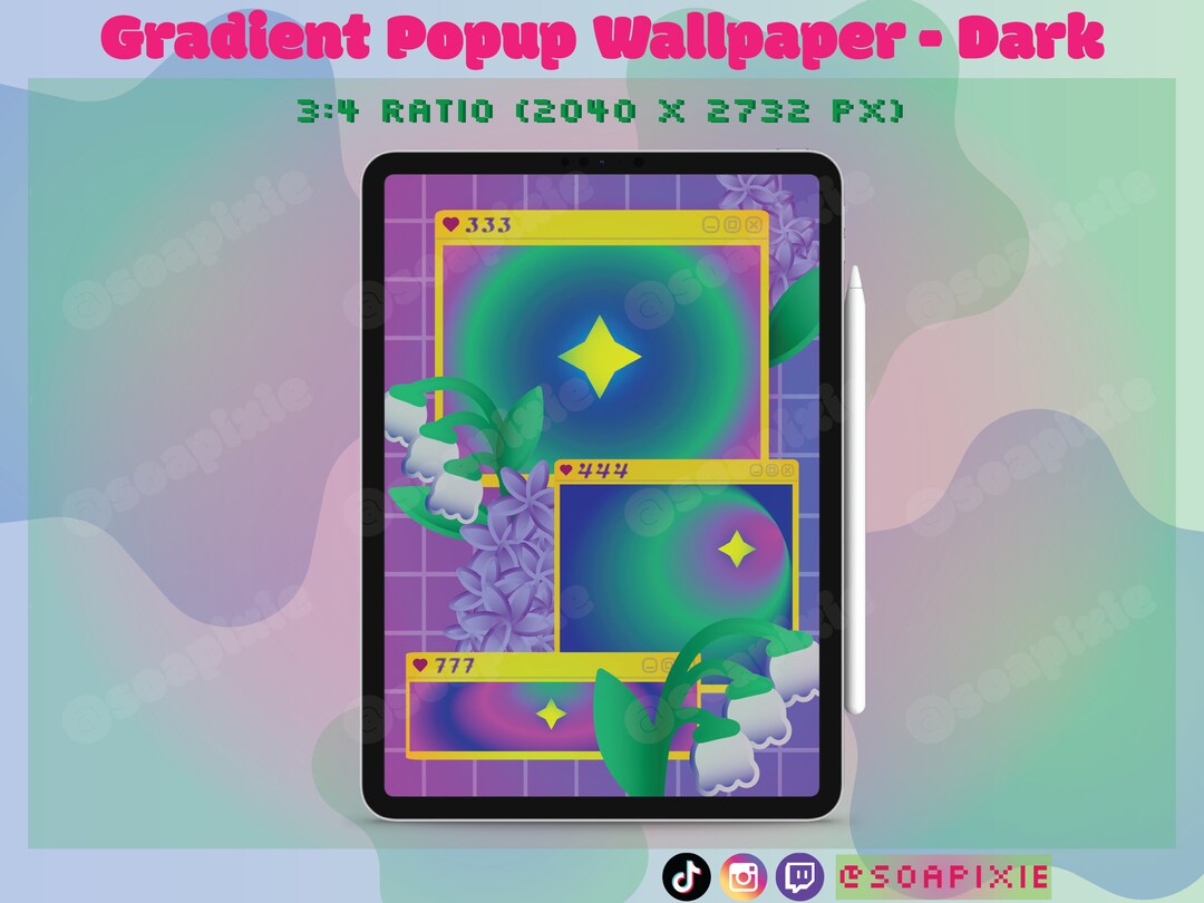 Aura Popup Tablet Wallpaper | Dark Mode | iPad | Surface | Slate | Ios ...