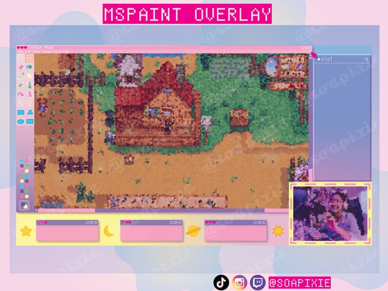 Windows Paint Stream Overlay Twitch Discord Youtube - Etsy