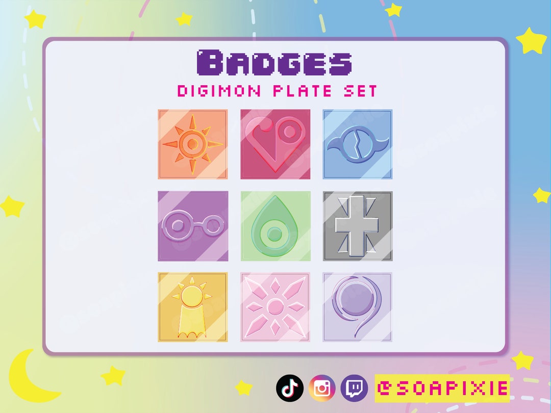 Digiplate Sub/bit Badges | Twitch, Discord, Youtube Streamer Asset ...