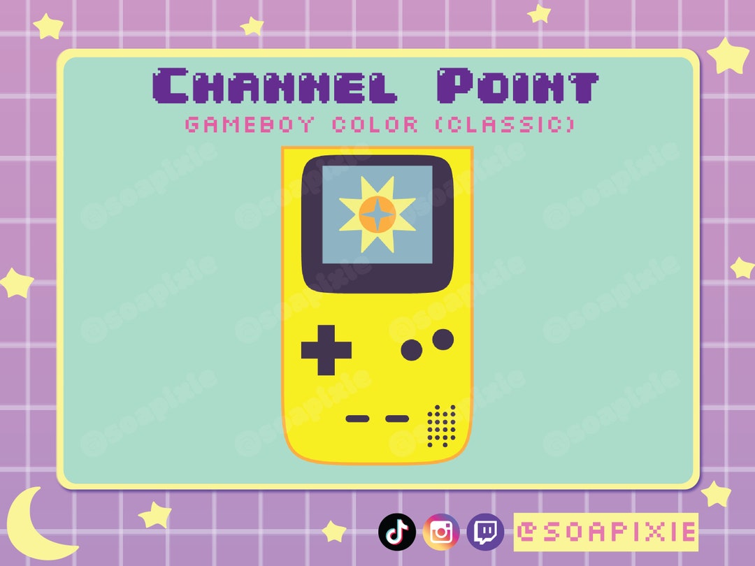 Classic GBC Channel Point: Kawaii Twitch Streamer Asset (digital ...