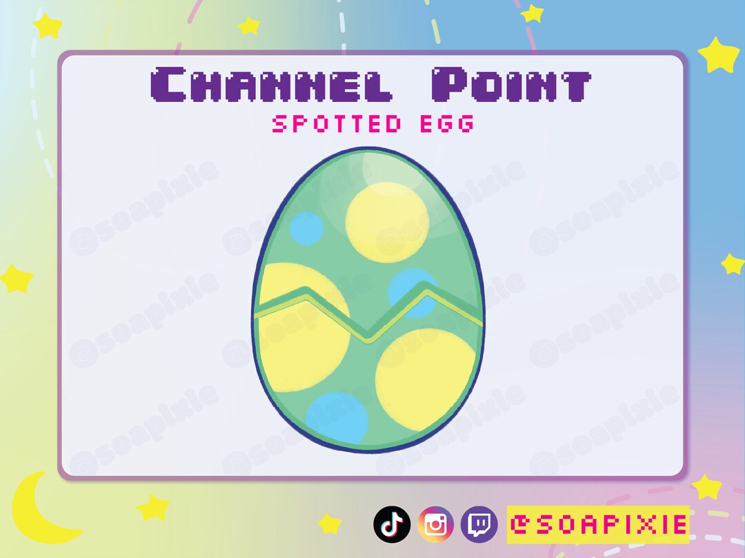 Spotted Egg Channel Point | Twitch, Discord, Youtube Streamer Asset ...