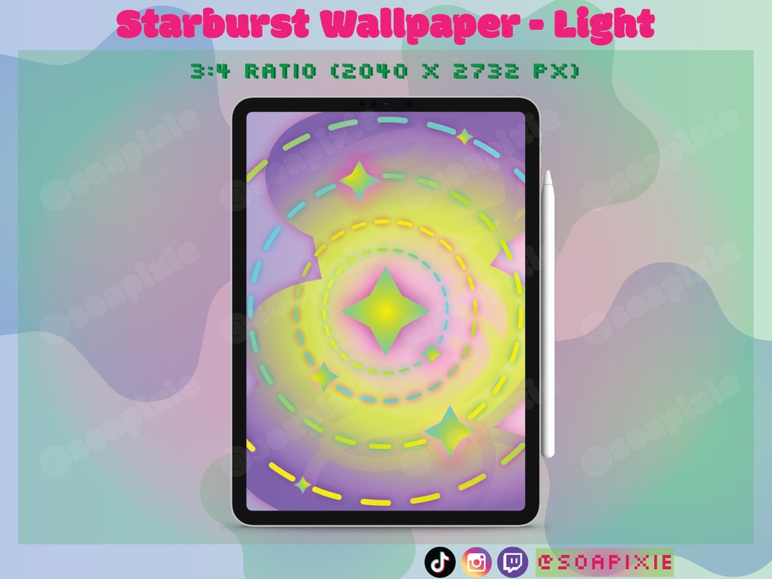 Starburst Tablet Wallpaper | Light Mode | iPad | Surface | Slate | Ios ...