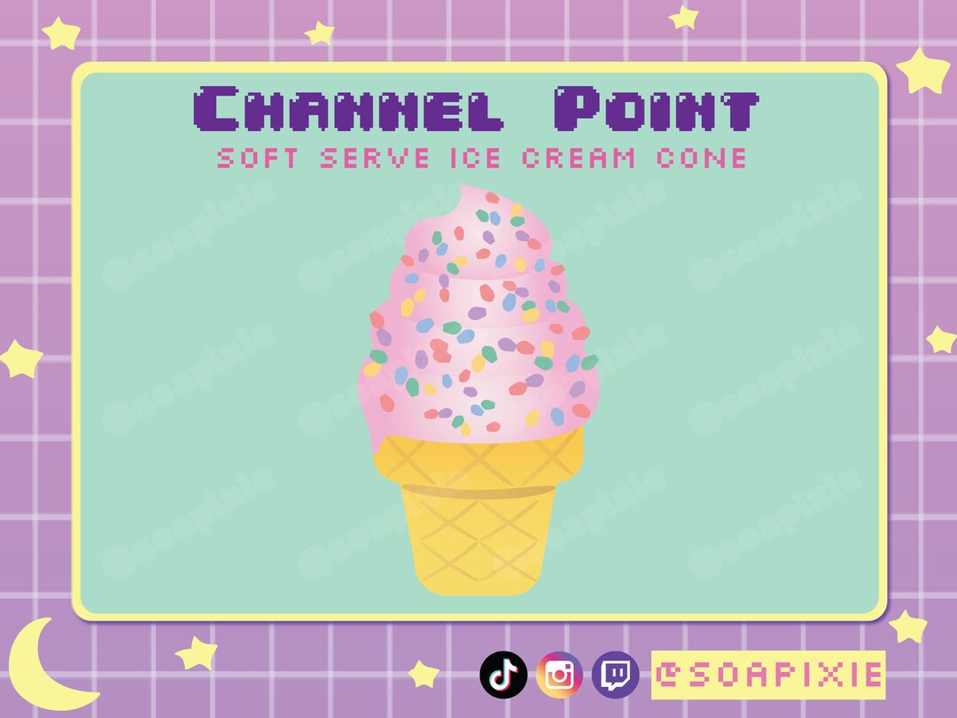 Buy Ice Cream Cone Channel Point: Twitch Stream Asset (digital Download ...