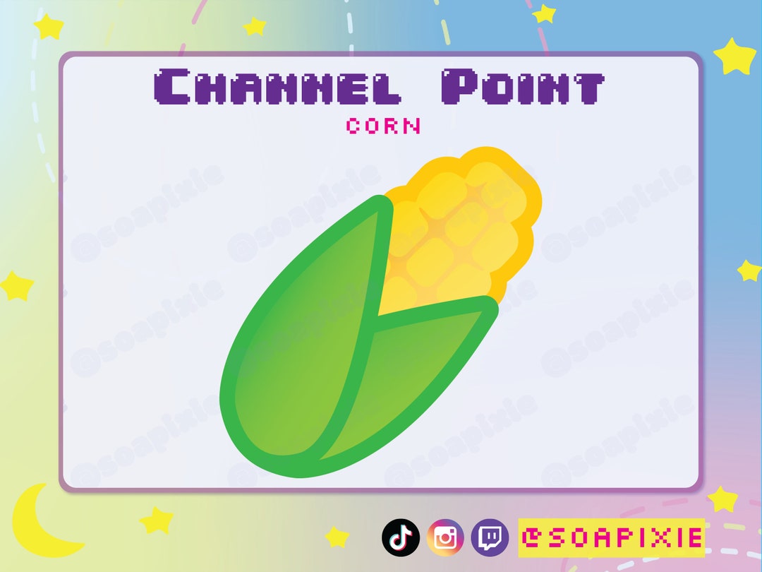 Corn Channel Point | Twitch Streamer Asset | Redeem | Loyalty ...