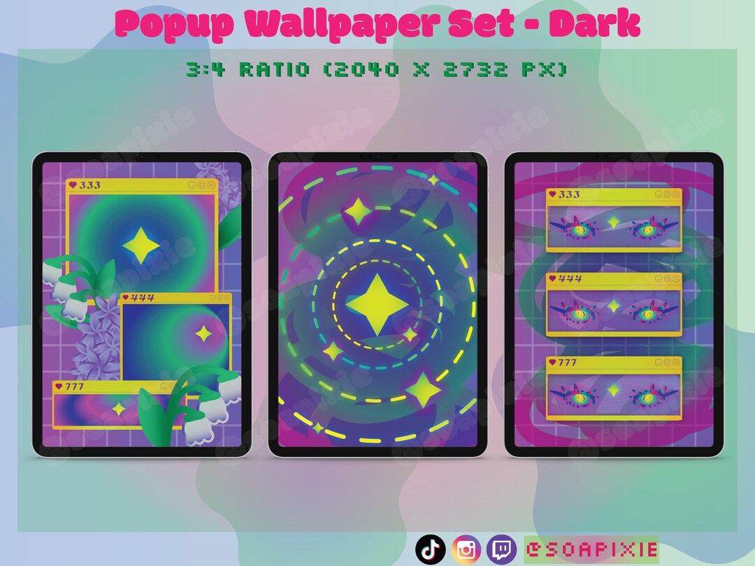 Mystical Aura Tablet Wallpaper Set | Dark Mode | iPad | Surface | Slate ...