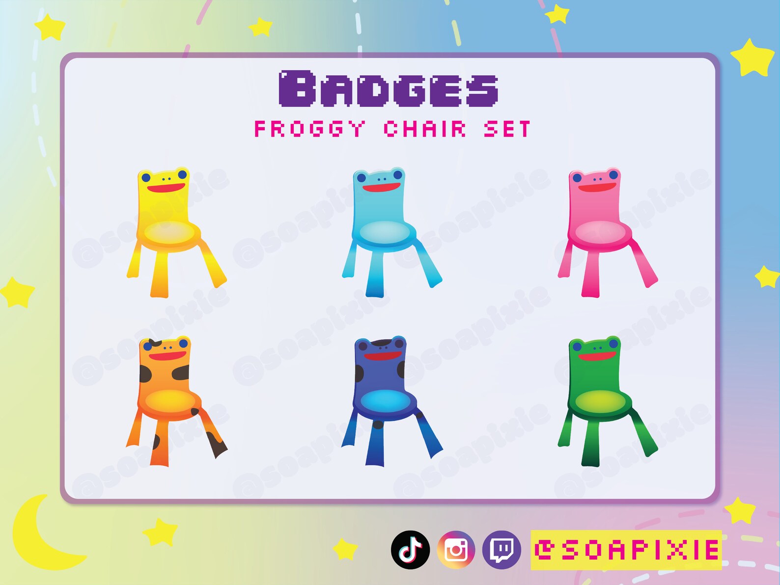 ACNH Froggy Chair Collection Sub/bit Badges Twitch, Discord, Youtube ...