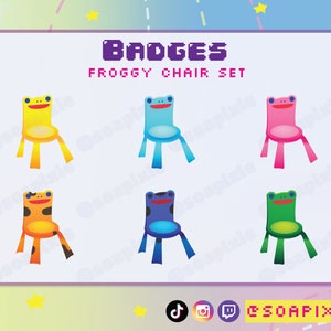 ACNH Froggy Chair Collection Sub/bit Badges Twitch, Discord, Youtube ...