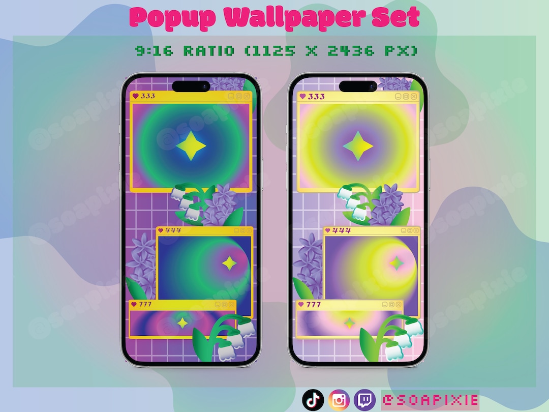 Aura Popup Phone Wallpaper Set | Light & Dark Mode | iPhone | Android ...