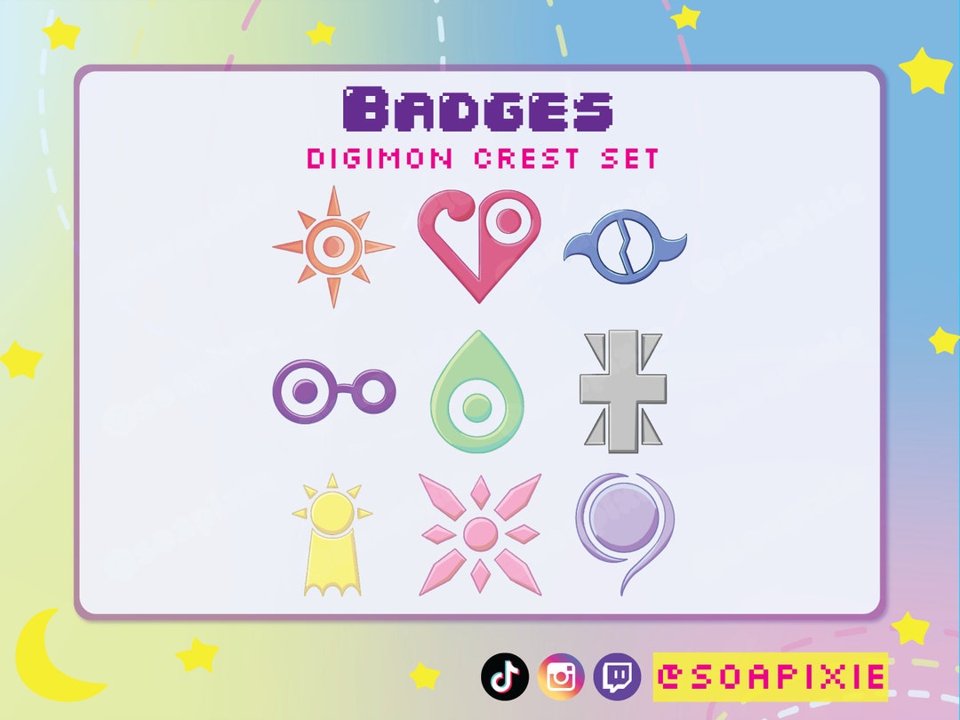 Digicrest Sub/bit Badges | Twitch, Discord, Youtube Streamer Asset ...